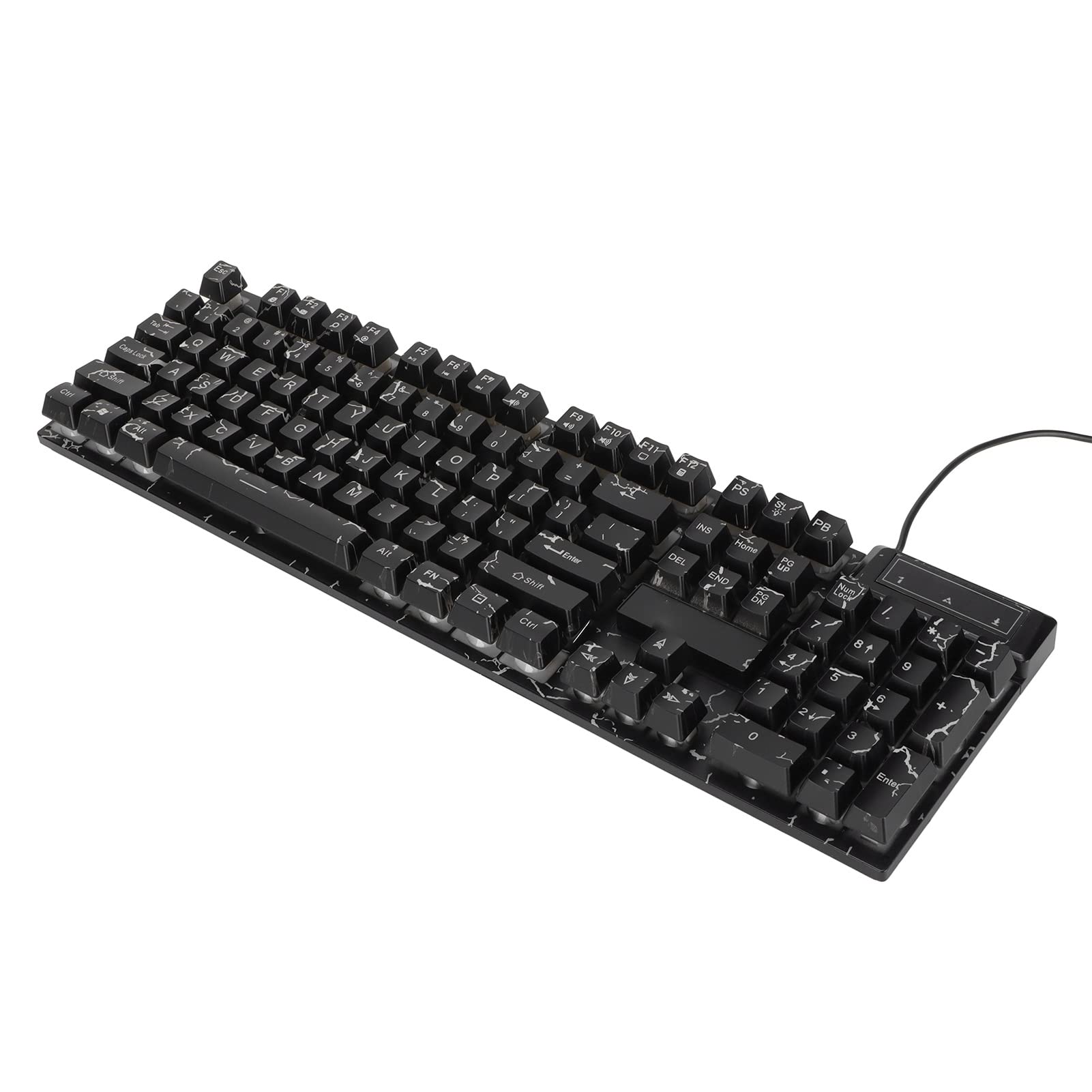 Convenient Wired Gaming Touch Keyboard 104 Keys Luminous Wired Mechanical Gaming Keyboard for PC