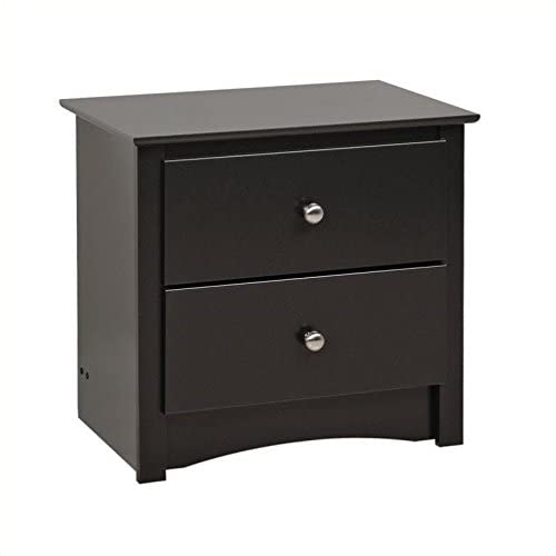 Sonoma 2-Drawer Nightstand, Black