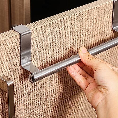 SOOVI Pot Lid Holder Steel Towel Rack Bathroom Towel Holder Stand Kitchen Cabinet Door Hanging Organizer Shelf Wall Mounted Towel Bar