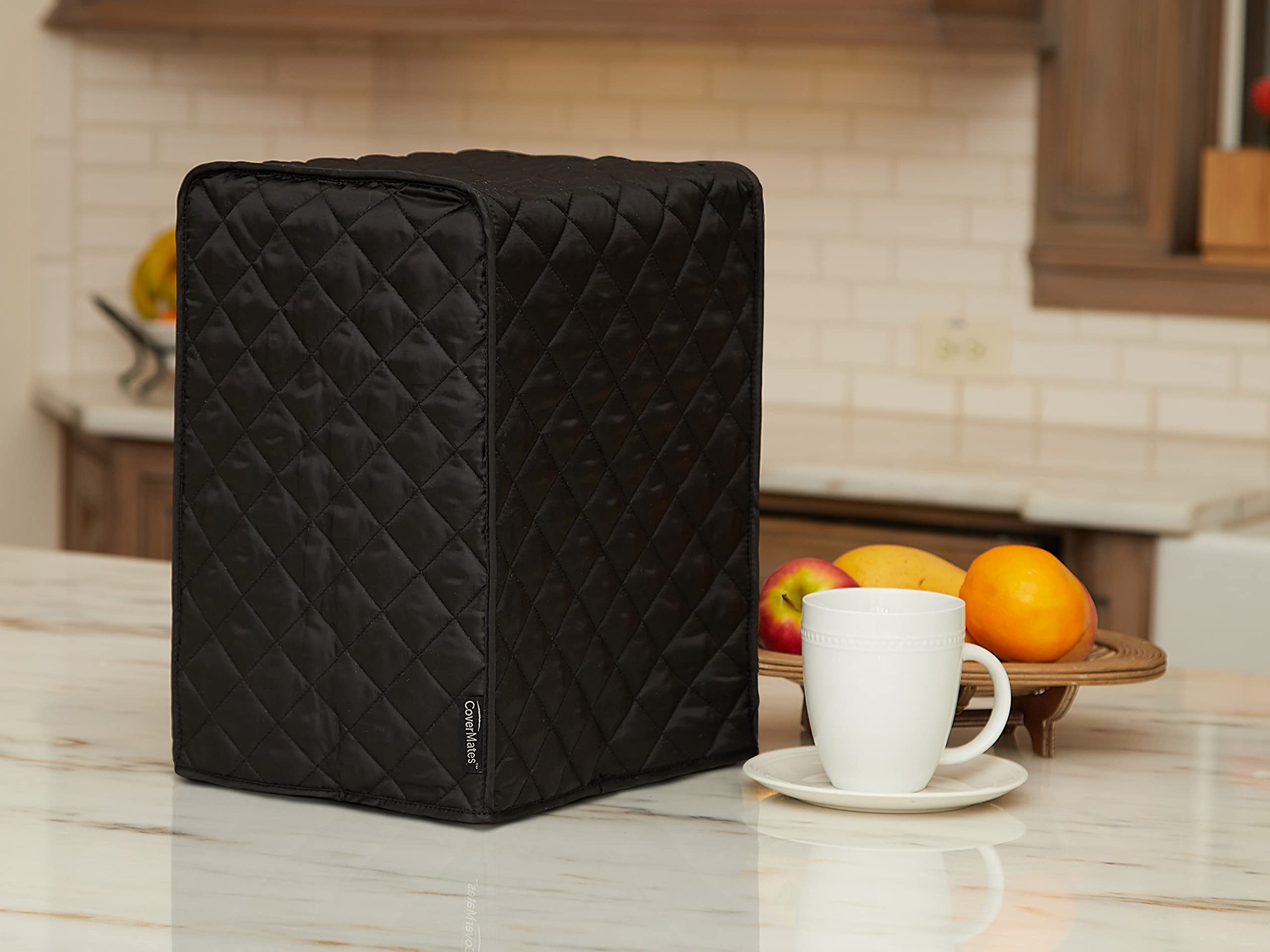 Covermates Keepsakes - Rectangular Appliance Cover - Dust Protection - Stain Resistant - Washable - Appliance Cover-Black