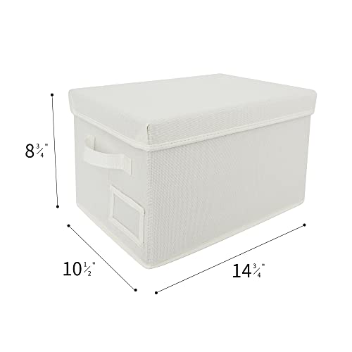 GRANNY SAYS Bundle of 3-Pack Clothing Storage Bins & 3-Pack Trapezoid Storage Bins for Wardrobe