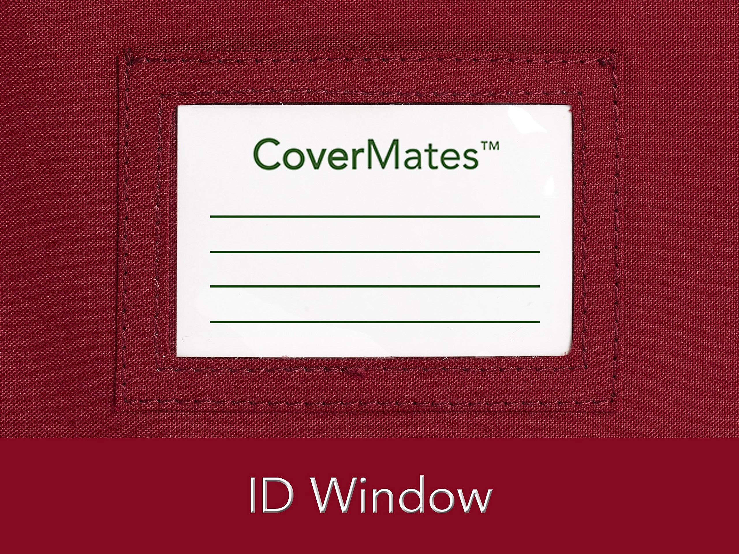 Covermates Keepsakes - Zip-Top Storage Box - Heavy Duty Polyester- Reinforced Handles - Stackable Design - Indoor Storage-Scarlett Red