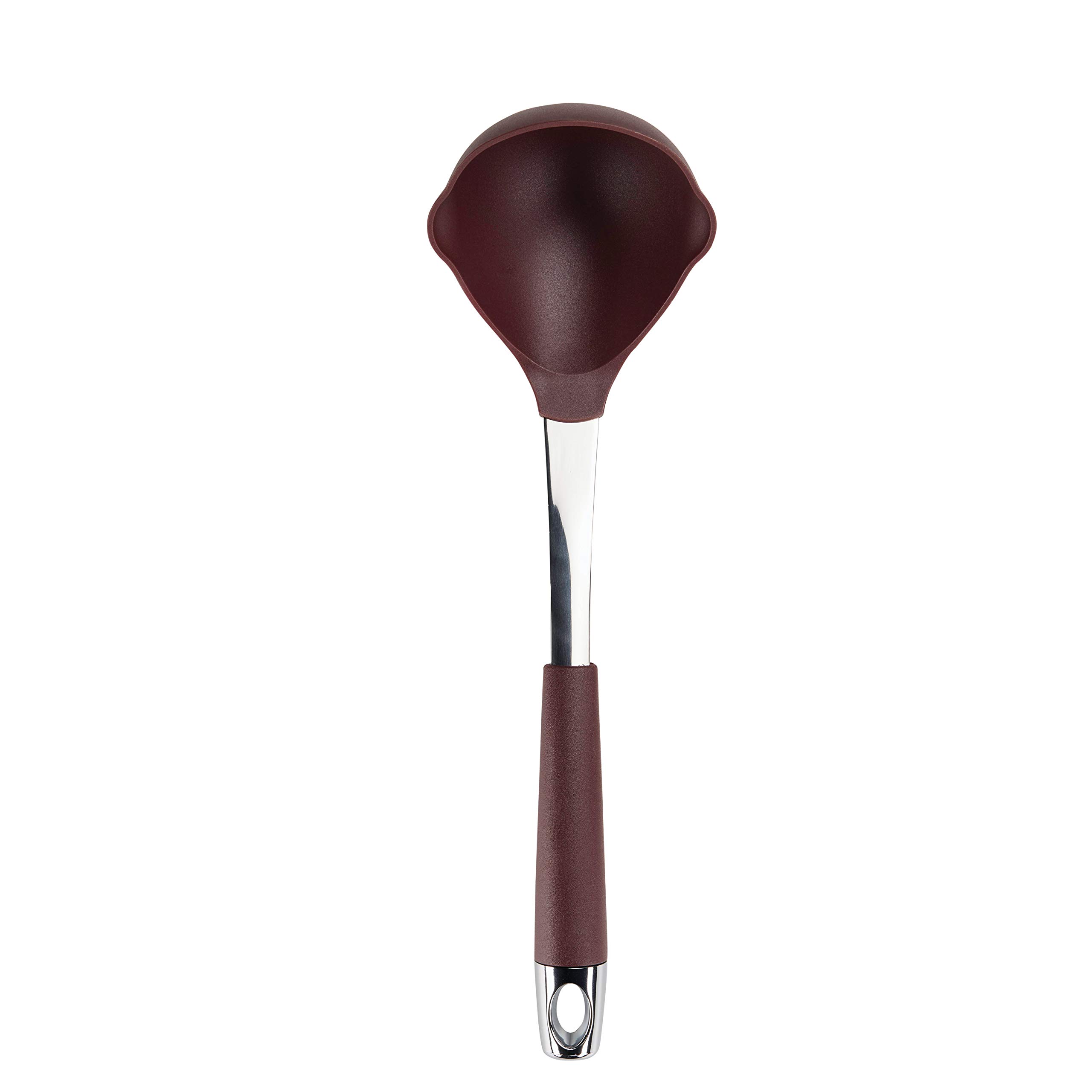 Circulon Harmony Utensil Kitchen Cooking Tools Set, 5 Piece, Merlot Red,47523