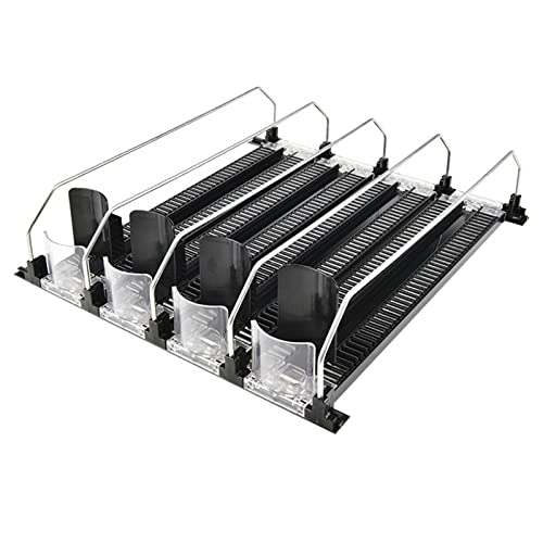 IEUDNS Drink Organizer Pusher Rack Water Propeller Storage Tray Automatic Holder Self Pushing Dispenser for Refrigerator Vending Machine Fittings, 360-370mm