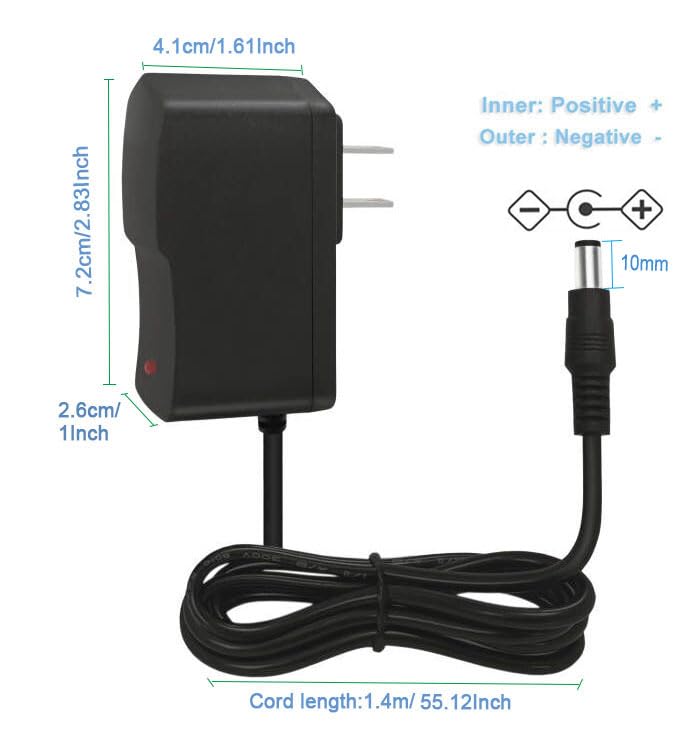 MTYTOT 5V 1A Power Supply 100-240V AC to DC 5Volt 1Amp 1000mA 0.8A 0.5A 450mA AC/DC Power Adapter DC Plug 5.5mm x 2.5mm