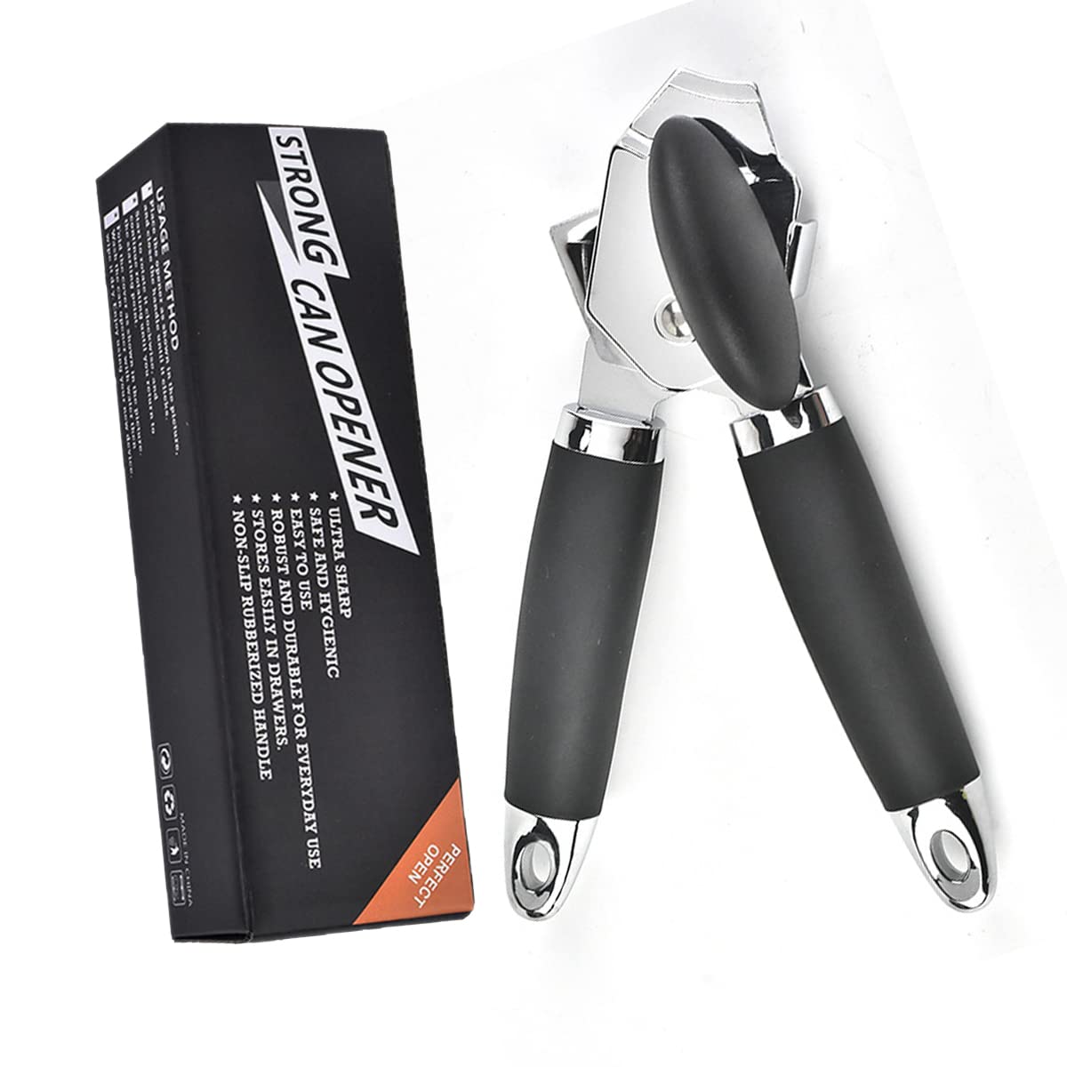 Can Opener, Manual Duty Can Opener, Safety Can Opener, Can Opener Manual, Suitable for Elderly People with Aalloy Inflammation Save Time and Energy