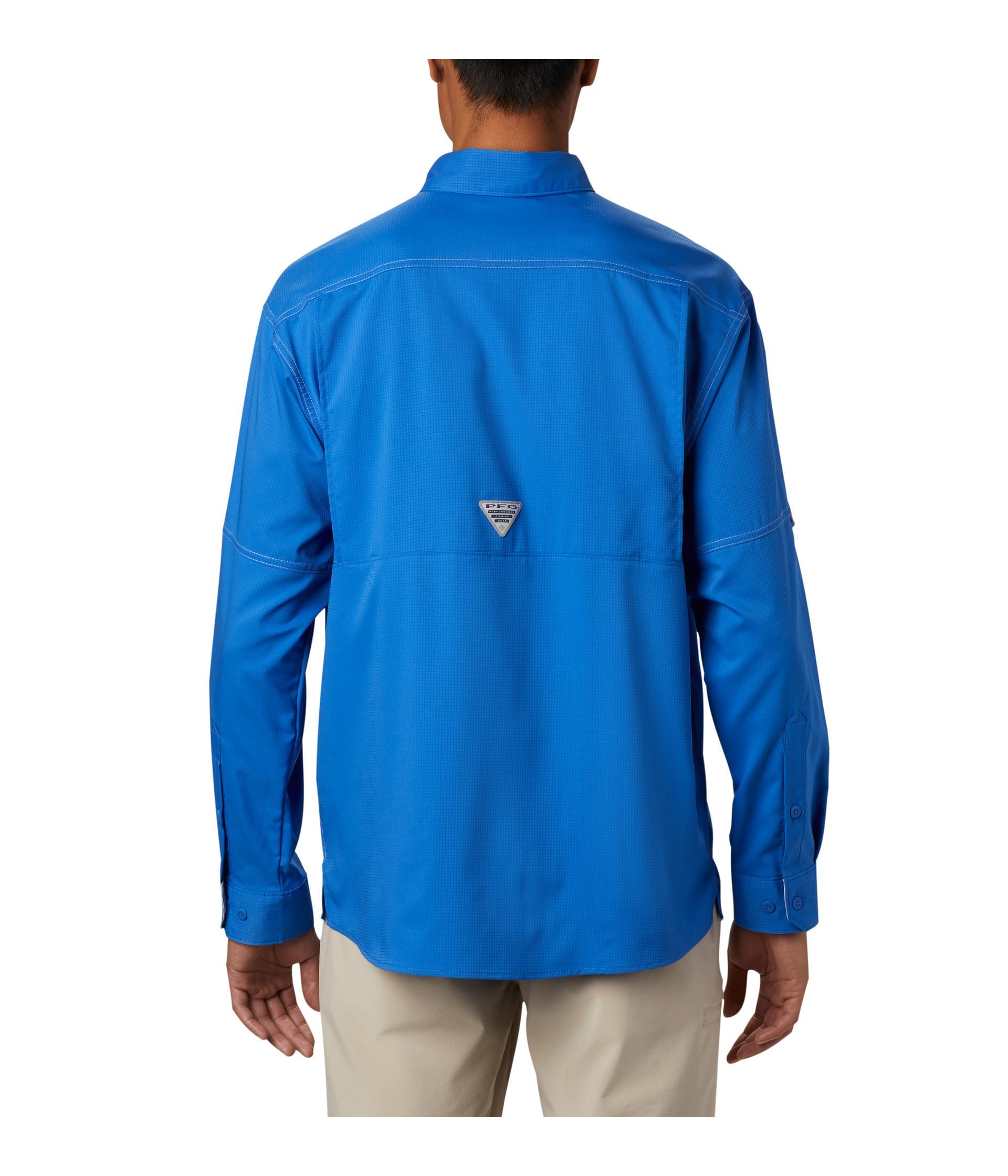 Columbia Men's Low Drag Offshore Short Sleeve Shirt, UPF 40 Protection, Moisture Wicking Fabric, Vivid Blue, X-Large