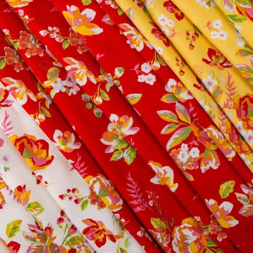 My Mind's Eye Picnic Florals 21 Fat Quarters Riley Blake Designs FQ-14610-21, Assorted
