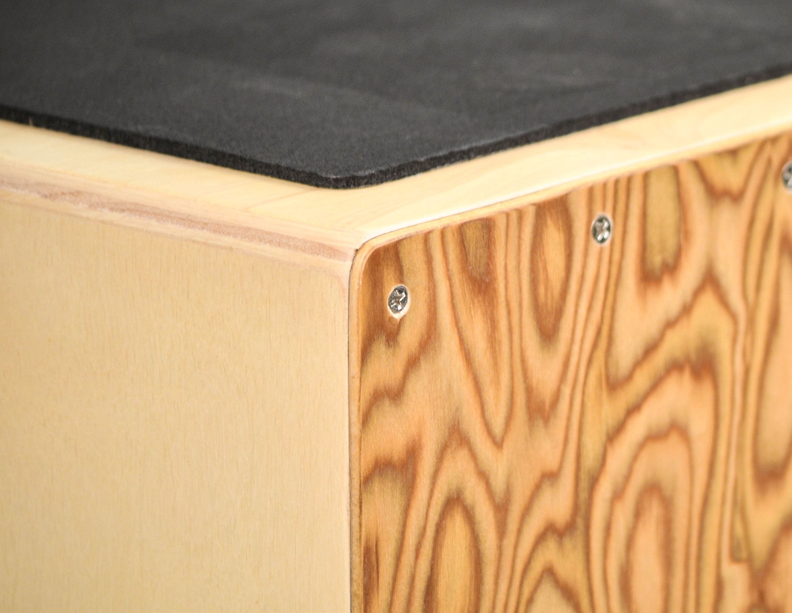 Meinl Cajon Box Drum with Internal Metal Strings for Adjustable Snare Effect – NOT MADE IN CHINA - Hardwood Full Size with Makah Burl Frontplate, 2-YEAR WARRANTY (CAJ3MB-M)