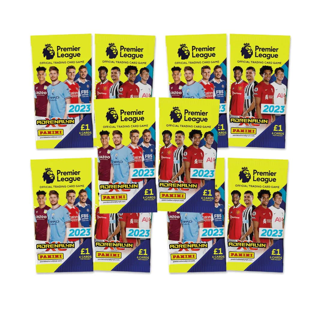 EPL 2022-23 Panini Adrenalyn XL Premier League Cards - 10-Pack Set (6 Cards per Pack) (Total of 60 Cards)