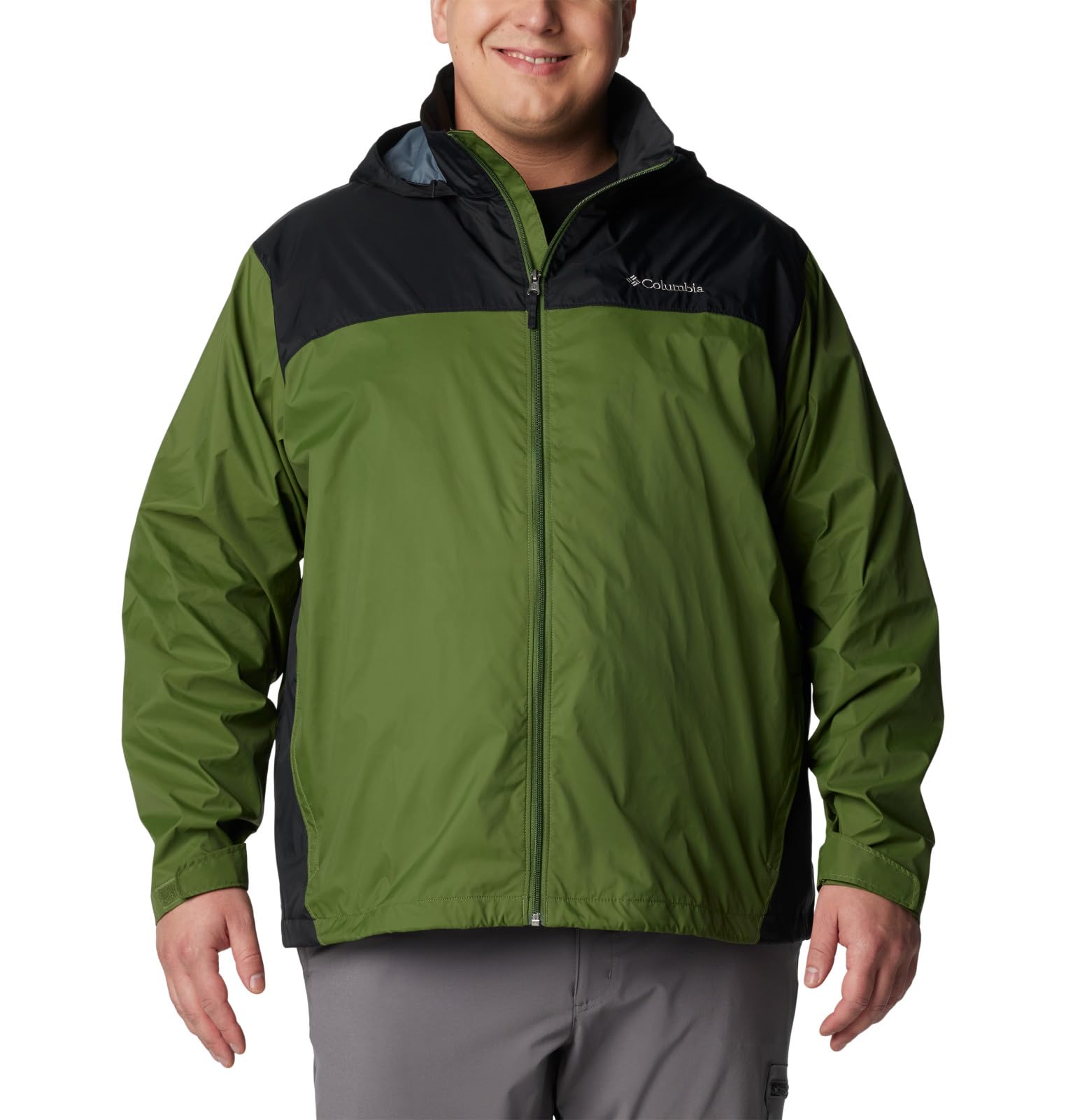 Columbia Men's Glennaker Lake Rain Jacket, Pond/Grill, Large