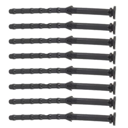 DIKACA Pc Case Screws Reducing Rivet, Fan Vibration Silicone Rubber Absorption Replacement Anti- Mounting Computer Screws, Mm Pin Screw Noise Soft Rivet Pin, Black Component Computer Screws
