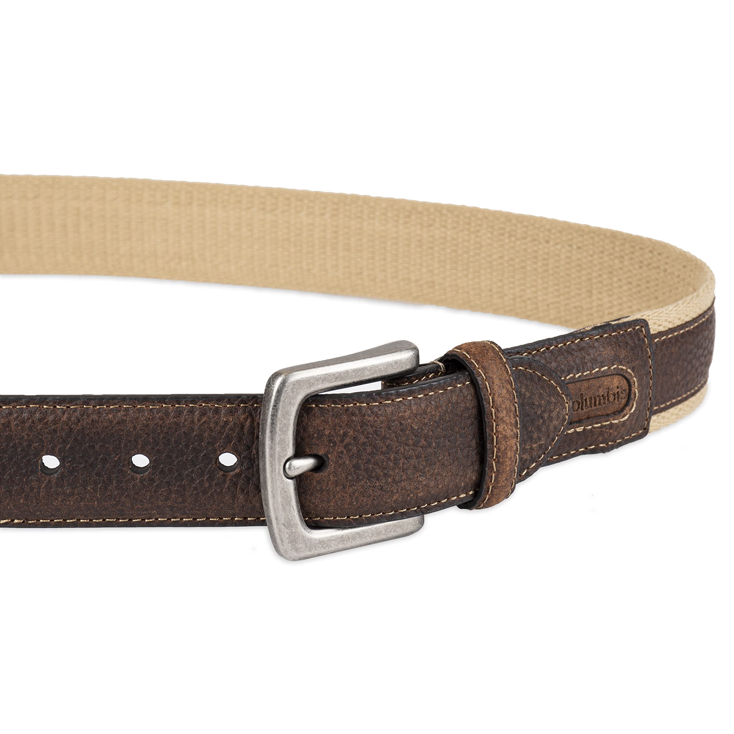 Columbia Men's Stretch Casual Belt , -khaki/brown, Medium