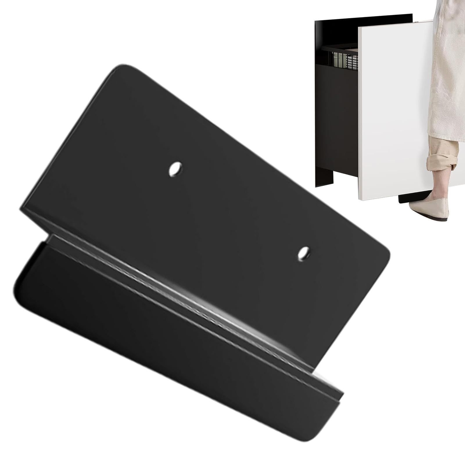 Foot Pull for Trash Cabinet, Non-Slip Trash Drawer Handle, Trash Cabinet Foot Pull, Wear-Resistant Drawer Handle, Kitchen Trash Drawer Pull, Foot Operated Trash Handle, Hands- Trash Access, Durabl