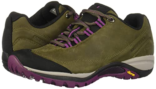 Merrell womens Siren Traveller 3 Hiking Shoe, Olive/Purple, 8 US