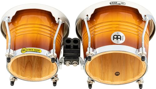 Meinl Percussion FWB200GAB Free Ride Series Wood Bongos, Gold Amber Sunburst Finish