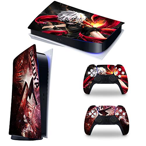 City Ghoul - PS5 Standard Edition Skin Console - PS5 Standard Edition Controller Skin Cover Vinyl Decal Protective