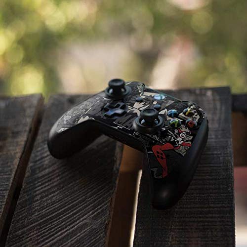 Skinit Decal Gaming Skin Compatible with Xbox One Elite Controller - Officially Licensed Warner Bros Harley Quinn Mixed Media Design