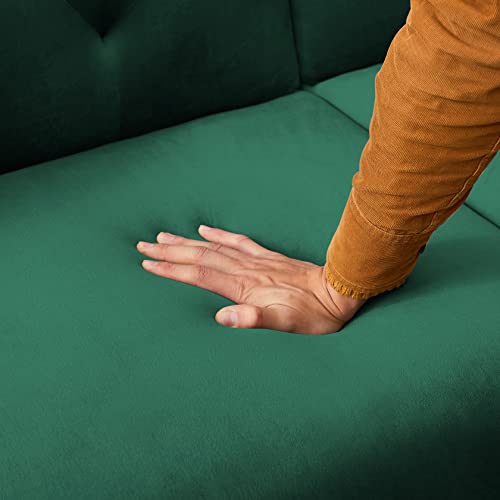 ERDAYE 64 inches Modern Loveseat Sofa, Green