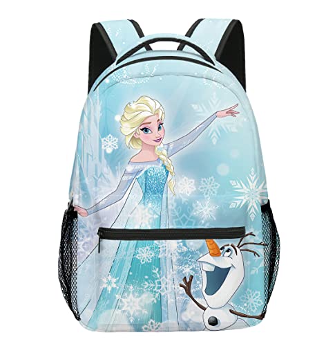 LZYUNAZ Girls Backpack, School Backpack Cartoon Backpack Lightweight Durable Laptop Backpack for School Travel Camping (Blue)