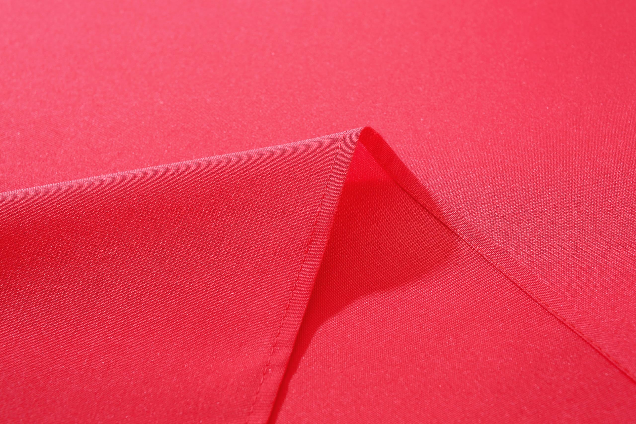 Craft And Party Rectangle Tablecloth, 60 x 102 Inch Red Tablecloth, 6ft Rectangle Table Cloth, Polyester Fabric Washable Tablecloth for Home, Party, Wedding or Restaurant Use.
