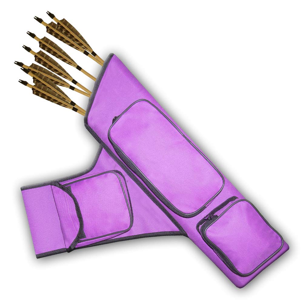 Carol Archery Four Tubes Side/Hip/Belt Arrow Quiver FAQ151 R/H Purple