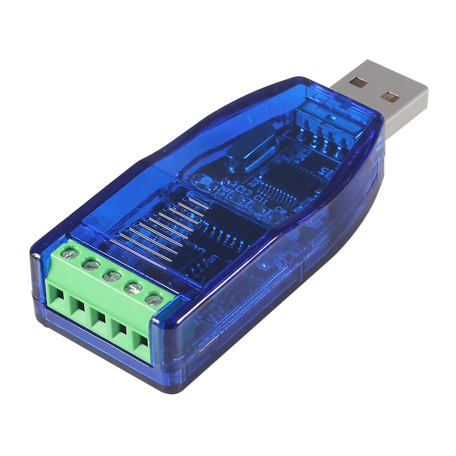 DWEII 2PACK USB to RS485 RS232 Converter with CH340 chip Upgrade Protection RS485 Converter Compatibility V2.0 Standard RS-485 A Connector Board