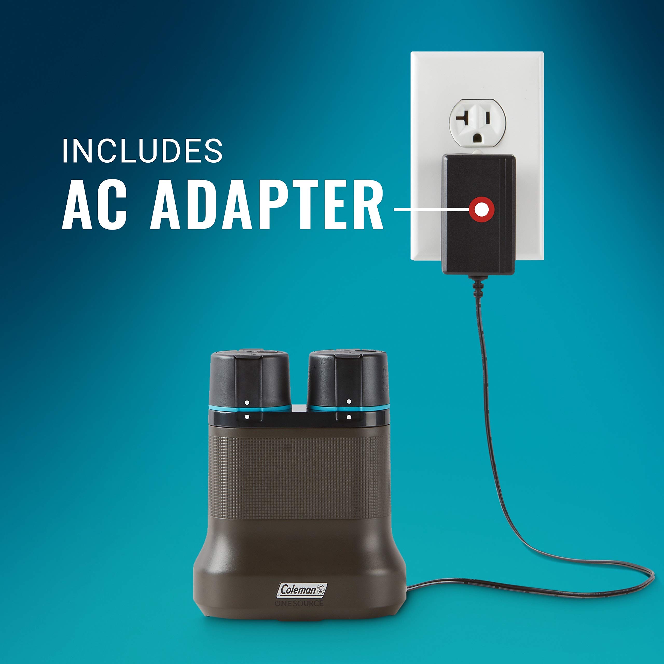 Coleman Battery Charging Station One Source 2 Port Quick Charging Station