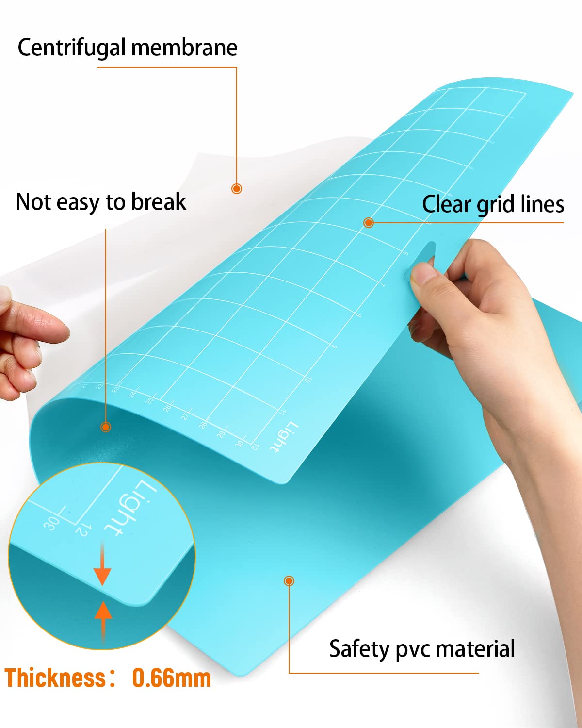 Colemoly 12x12 Cutting Mat 4 Pack Light for Cricut Maker 3/Maker/Explore 3/Air 2/Air/One 1 Pack Cut Cards Scraper Blue Grip Sticky Cricket Replacement Accessories Pad for Supplies,Crafts,Quilting