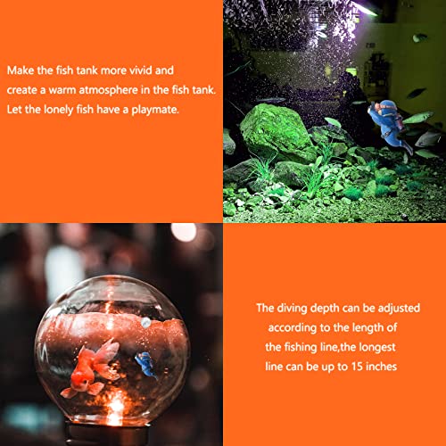 onesimcr ,Aquarium Decorations, Lovely Diver Fish Tank Decorations, Floating Device Fish Tank Accessories,Suitable for All Kinds of Fish Tanks