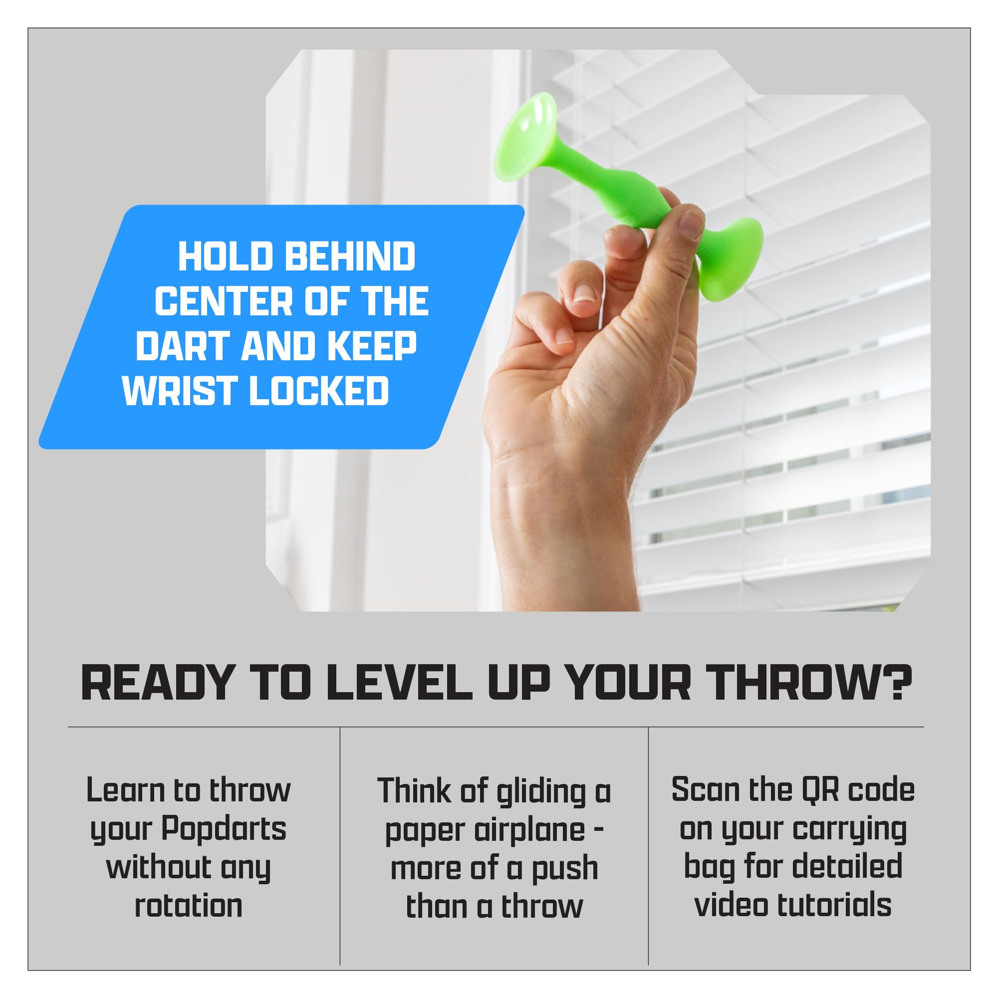 Popdarts Pro Pack (Blue and Green) - Indoor, Outdoor Suction Cup Throwing Game - Competition with a POP