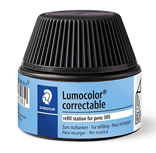Staedtler Lumocolor Correctable Refill Station 487 05-9 for Correctable 305 Pens - Black