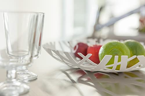 YAMAZAKI Home Bowl | Steel | Fruit Basket, One Size, White