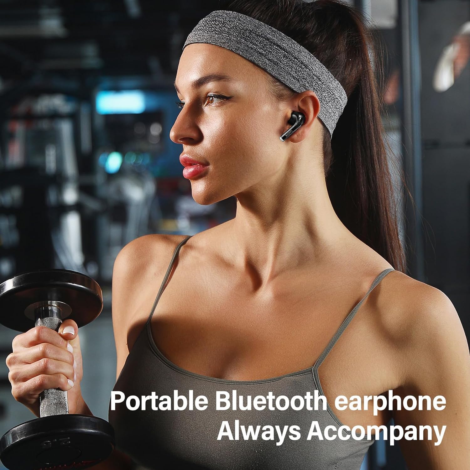 CALCINI Wireless Earbuds, Bluetooth Earbuds 5.3 with LED Power Display Charging Case (Black)