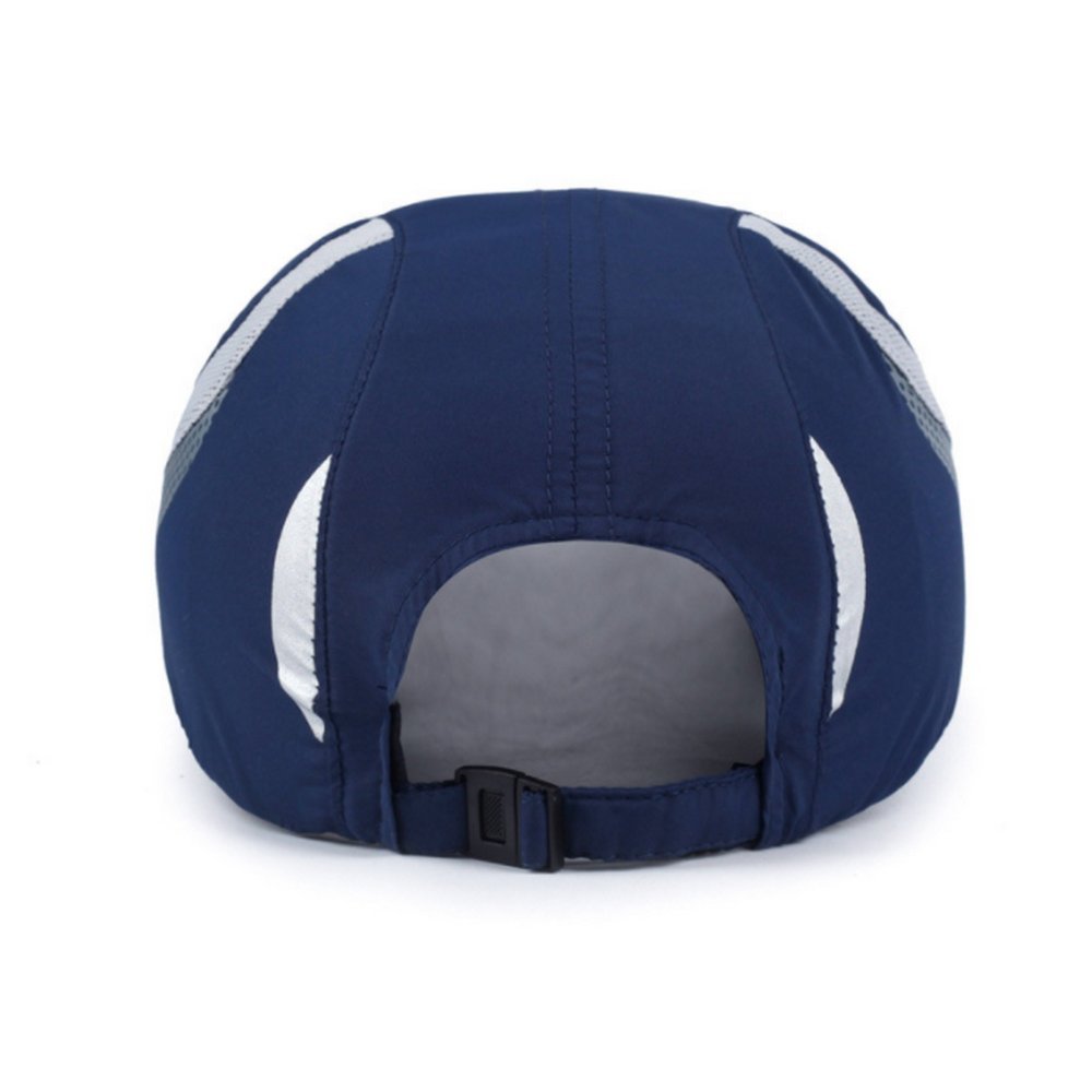CLAPE Running Performance Hat Outdoor Sports UV Protection Baseball Cap Ultra Thin Lightweight Waterproof Quick Dry Portable Mesh Hat Dark blue