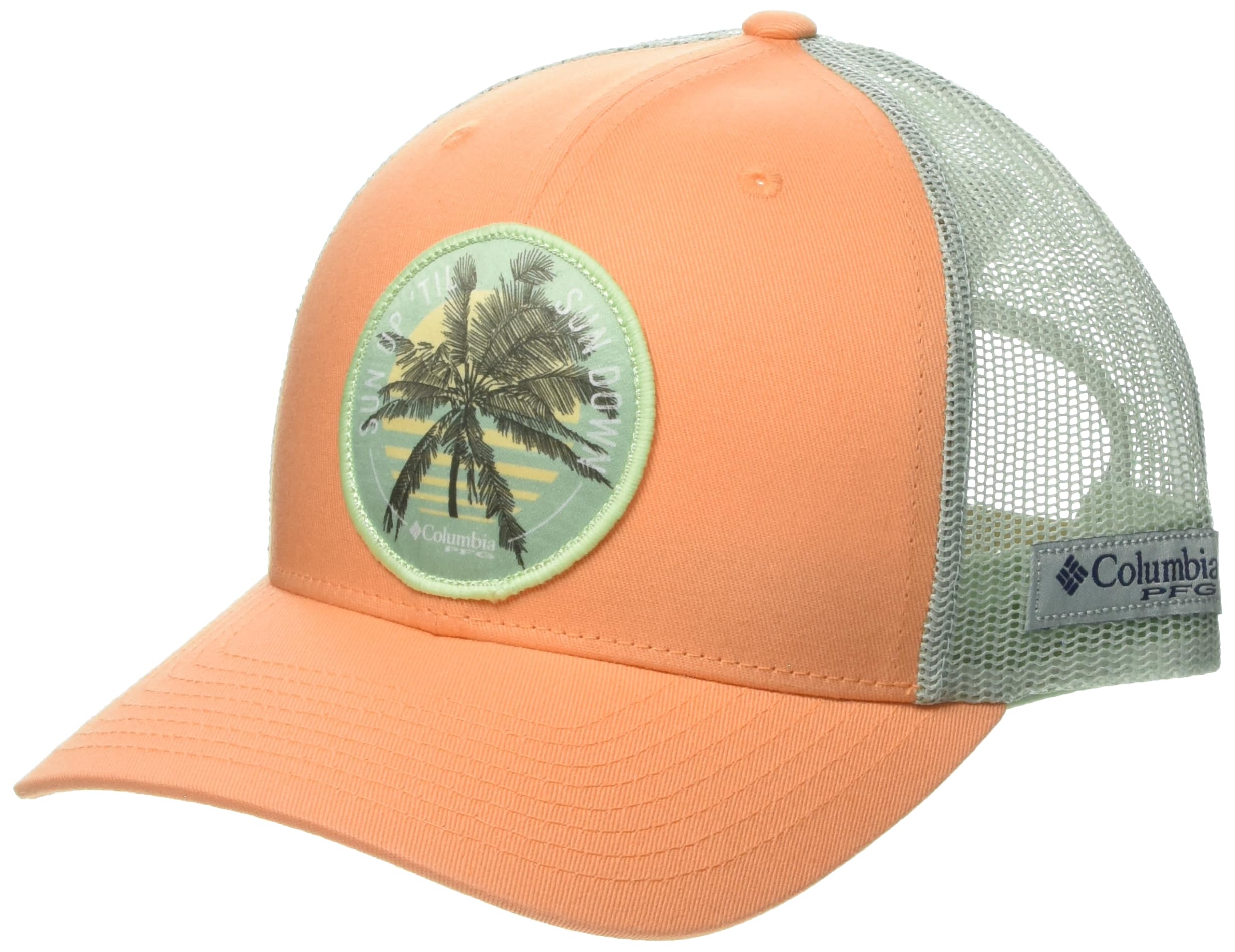 Columbia Women's PFG Mesh Womens Ball Cap, Titanium/White/PFG Hooks, One Size