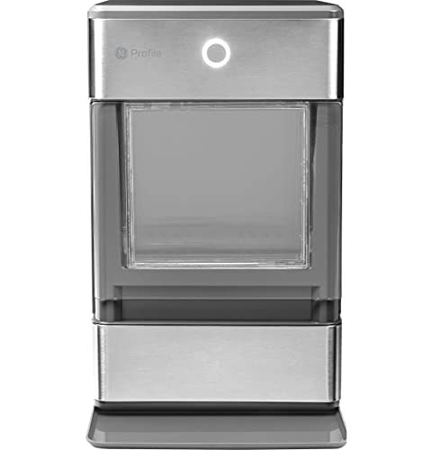 GE Profile Opal | Countertop Nugget Ice Maker | Portable Ice Machine Makes up to 24 lbs. of Ice Per Day | Stainless Steel Finish