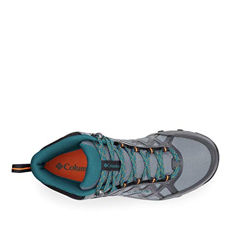 Columbia Women's High Rise Hiking Shoe, Ti Grey Steel Deep Wave, 9