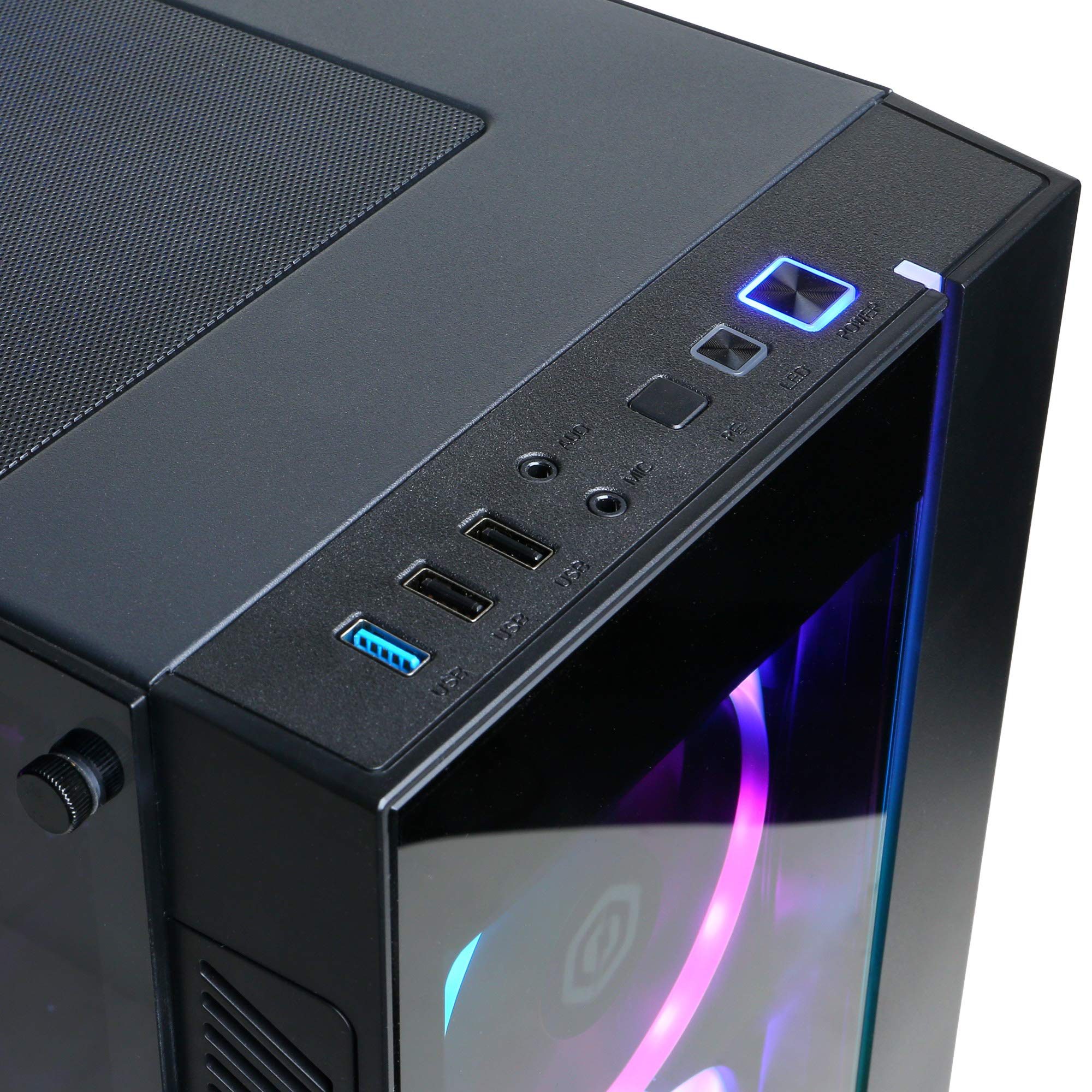 CyberpowerPC Gamer Master Gaming PC, AMD Ryzen 5 5600X 3.7GHz, GeForce RTX 3060 12GB, 16GB DDR4 RAM, 1TB NVMe SSD, WiFi Ready & Win 10 Home (GMA1410A2)