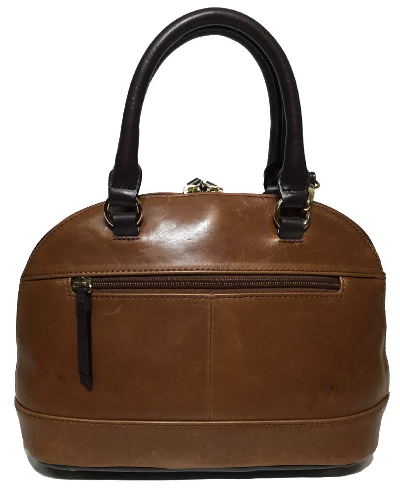 Tignanello Vintage Leather Andromeda Mini Dome Crossbody, Etched Rust