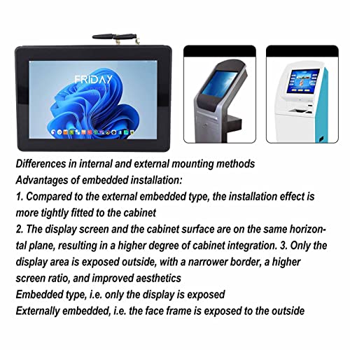 Tgoon Industrial Computer, Fast Heat Dissipation Fanless Industrial PC AC100โ240V for Vending Machines