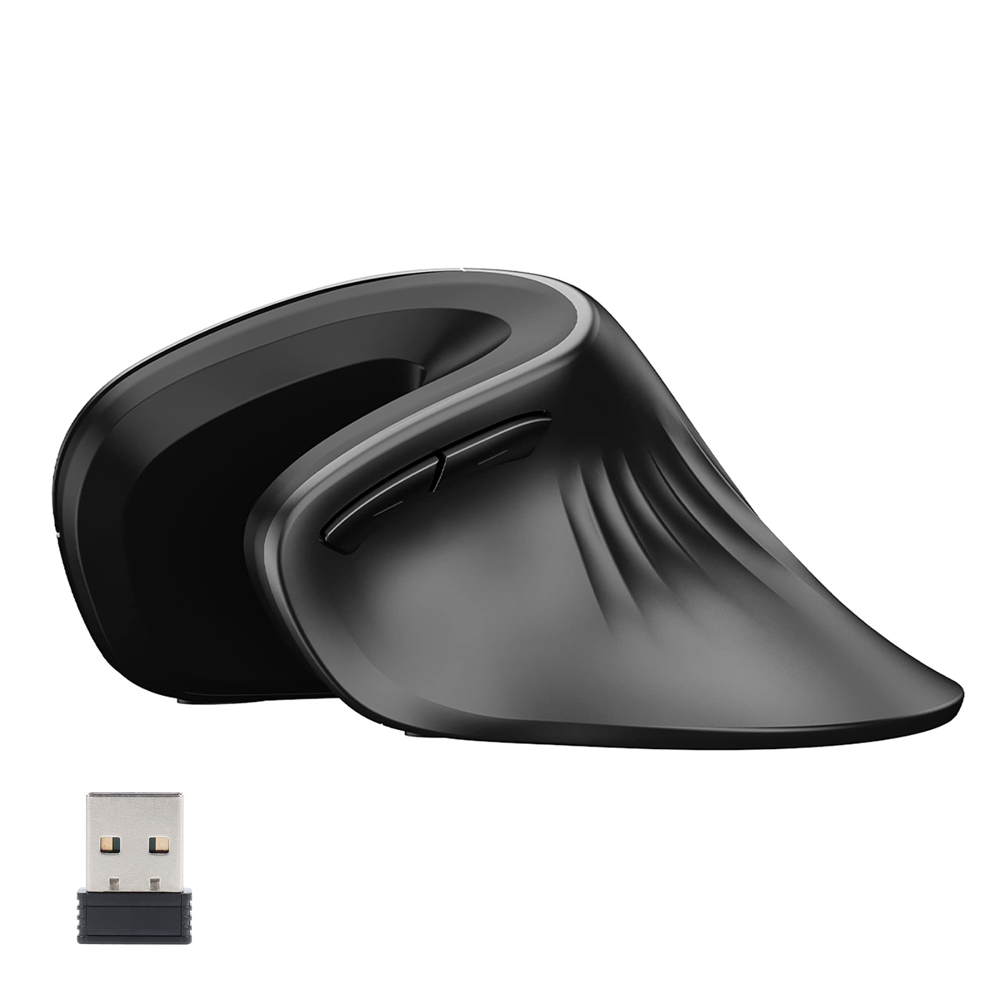 Ergonomic Mouse, Wired Vertical Mouse, Optical Mice, 5 Buttons Computer Mouse, Laptop Mouse 800/1200/1600 DPI, for Laptop, PC, Computer Black