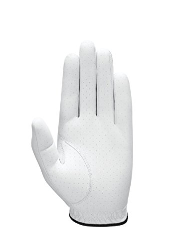Callaway Men's Opti Flex Golf Glove, White, Medium, Worn on Left Hand