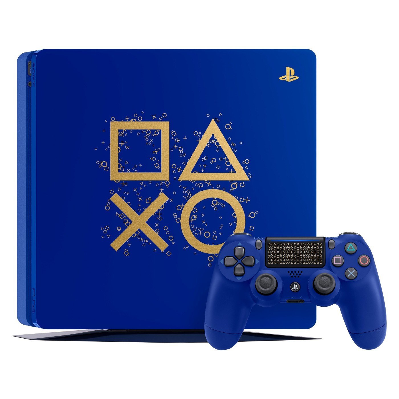 Playstation 4 Slim 2TB SSD Limited Edition Days of Play Blue Console with Controller Bundle Enhanced with Fast Solid State Drive (Renewed)