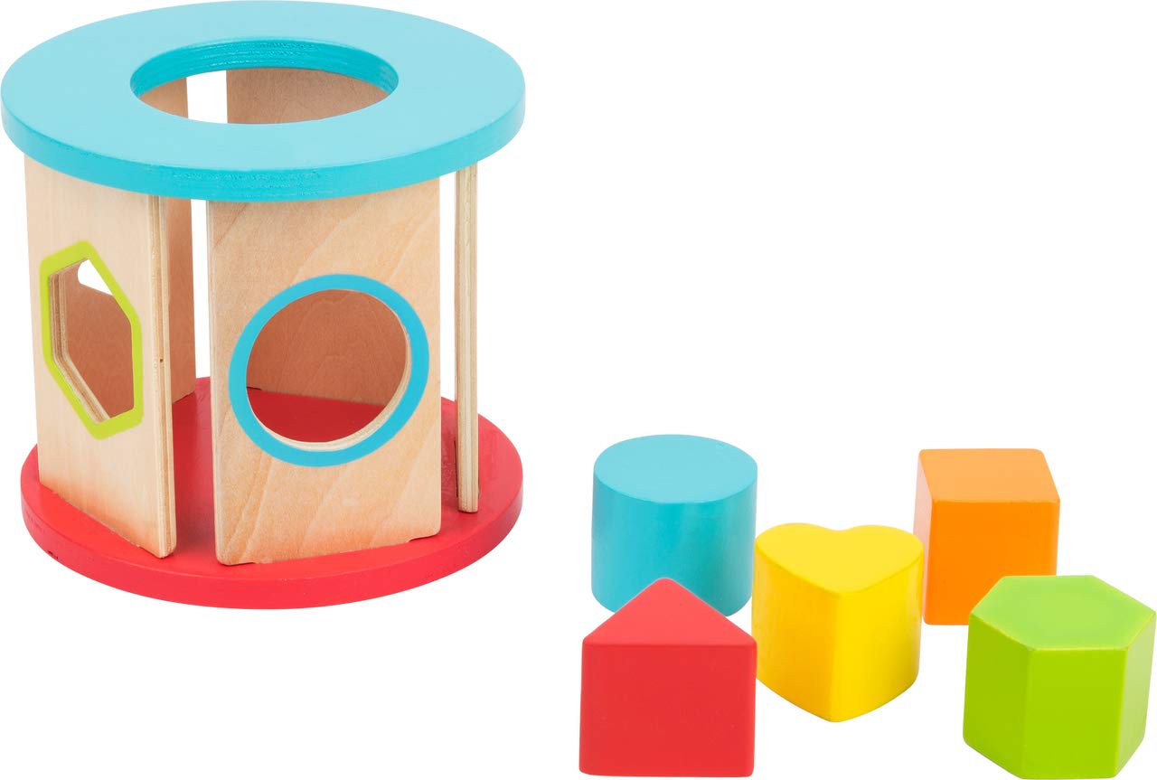 Small Foot Wooden Toys Motor Skills Toy Playset Collection with Pull-Along Zebra, Stacking Tower & Shape Sorting Games Designed for Children 12+ Months, Multi (11106)