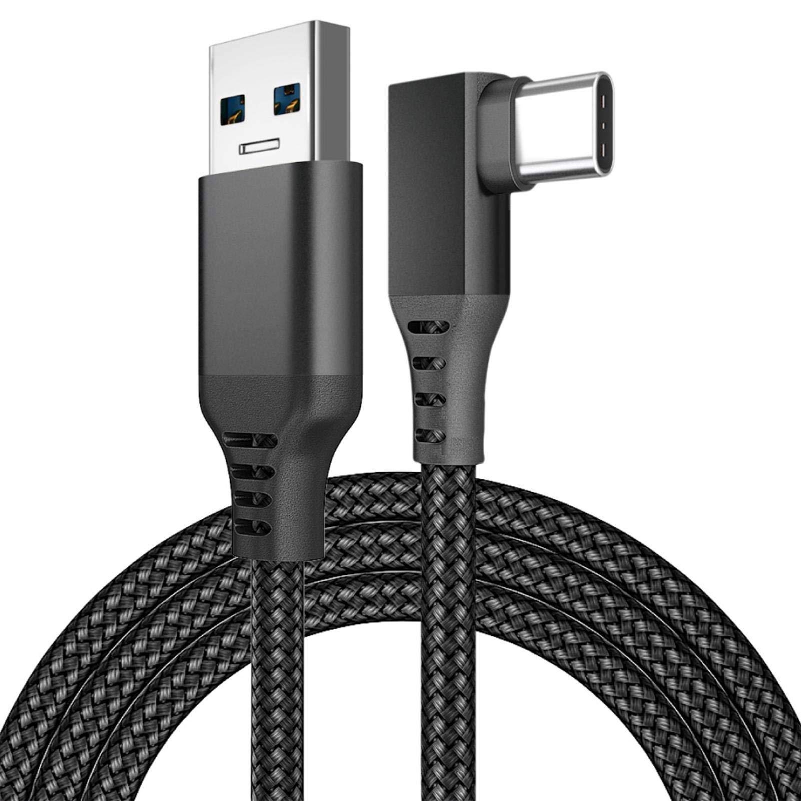 BWWNBY Travel Fast Charging Durable Link Cable Portable Gaming PC for Oculus Quest 2(Black,Size:5m)
