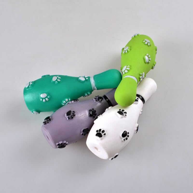 Interactive Puppy Dental Health Bowling Pin Chew Toy for Dogs