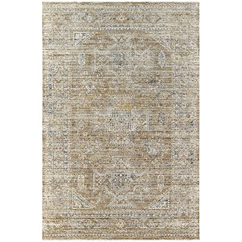 Livabliss x Becki Owens Margaret Traditional Washable Outdoor Area Rug, 5'3" x 7'10", Taupe/Brown