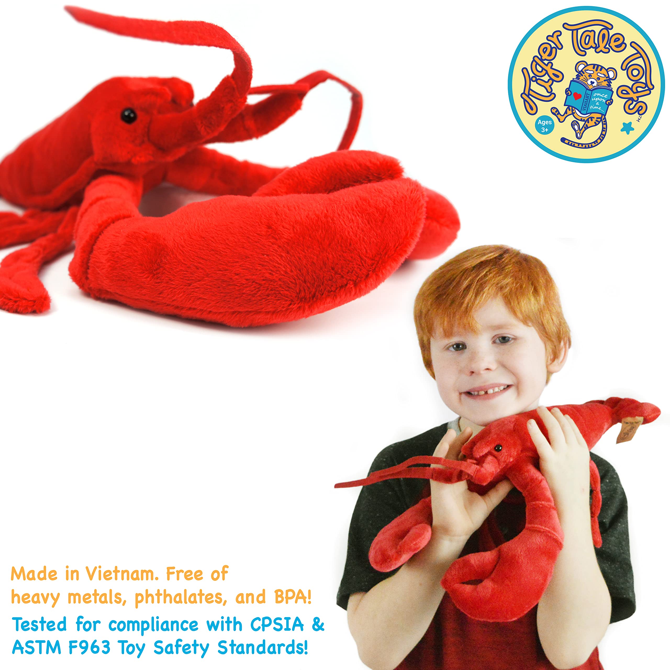 TigerHart Lenora The Lobster - 15 Inch Stuffed Animal Plush