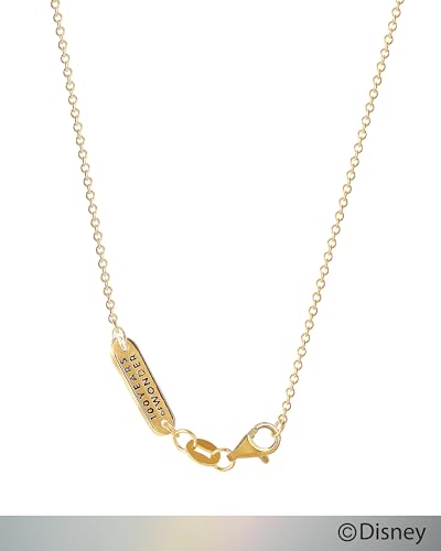 Disney Womens Stitch Necklace 18", Official License Flash Plated Necklace with Stitch Pendant